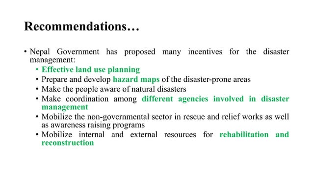 disaster management in Nepal with application of Remote Sensing | PPTX