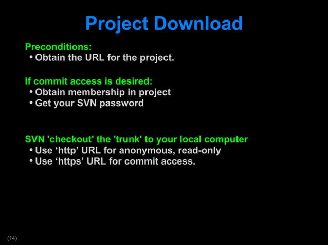 Introduction to Subversion and Google Project Hosting | PPT