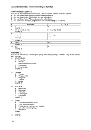 Soal Test Skolastik | PDF