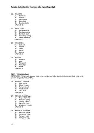 Soal Test Skolastik | PDF
