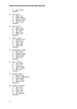 Soal Test Skolastik | PDF