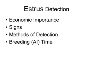 Estrous Signs & Methods of Detection.ppt