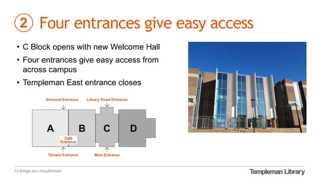 10 things you should know about the new Templeman Library | PPT