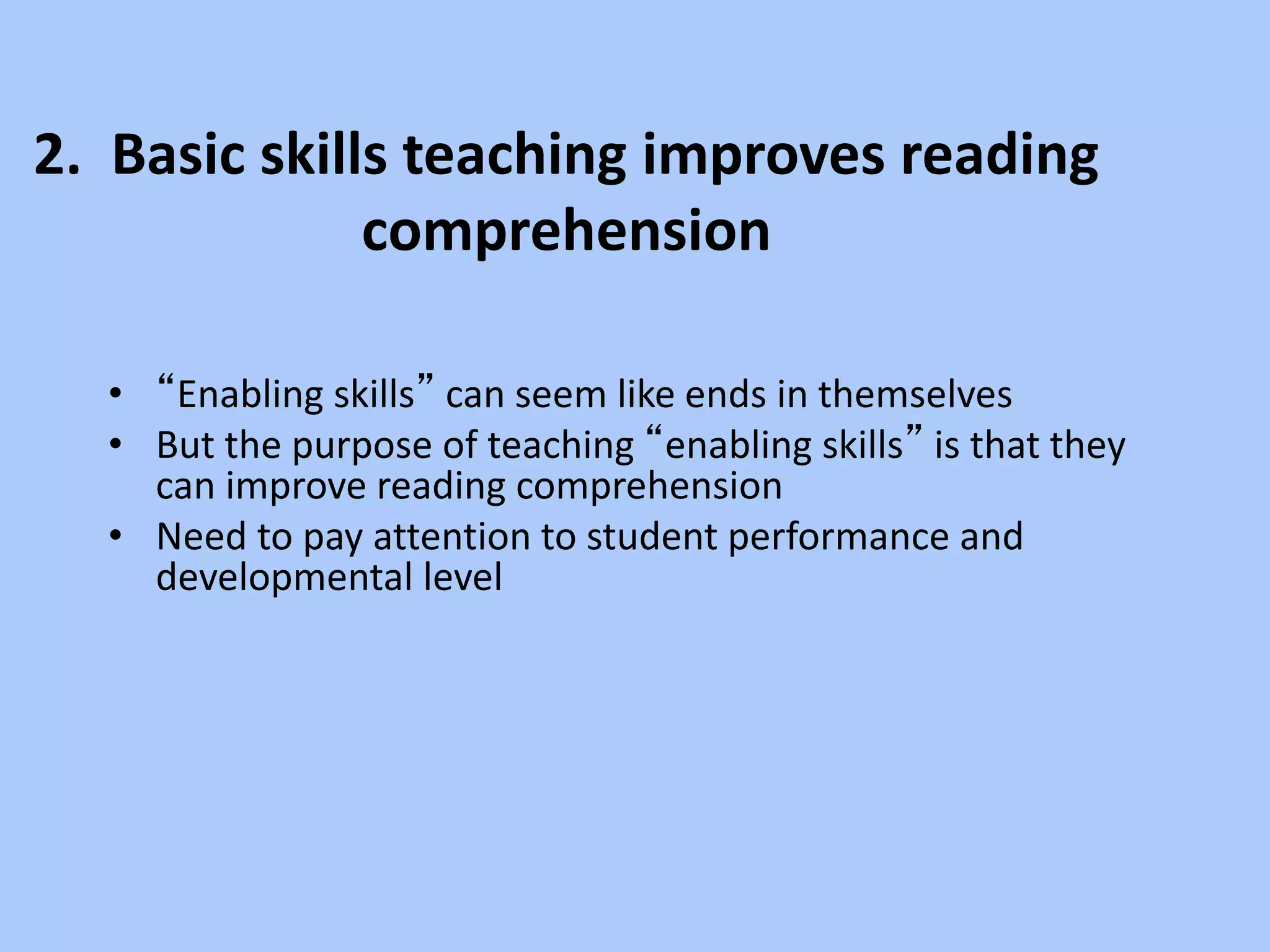 10-thing teacher-should-know-reading-comprehension.ppt