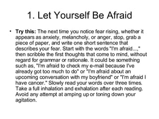 10 Tips For A Fearless Life | PPT