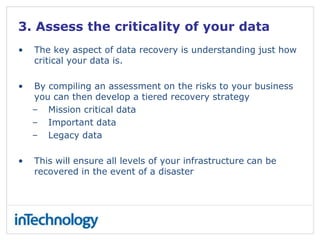 Disaster Recover : 10 tips for disaster recovery planning | PPTX ...