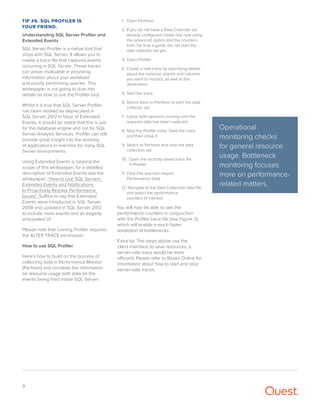 10 tips-for-optimizing-sql-server-performance-white-paper-22127 | PDF | Databases | Computer ...