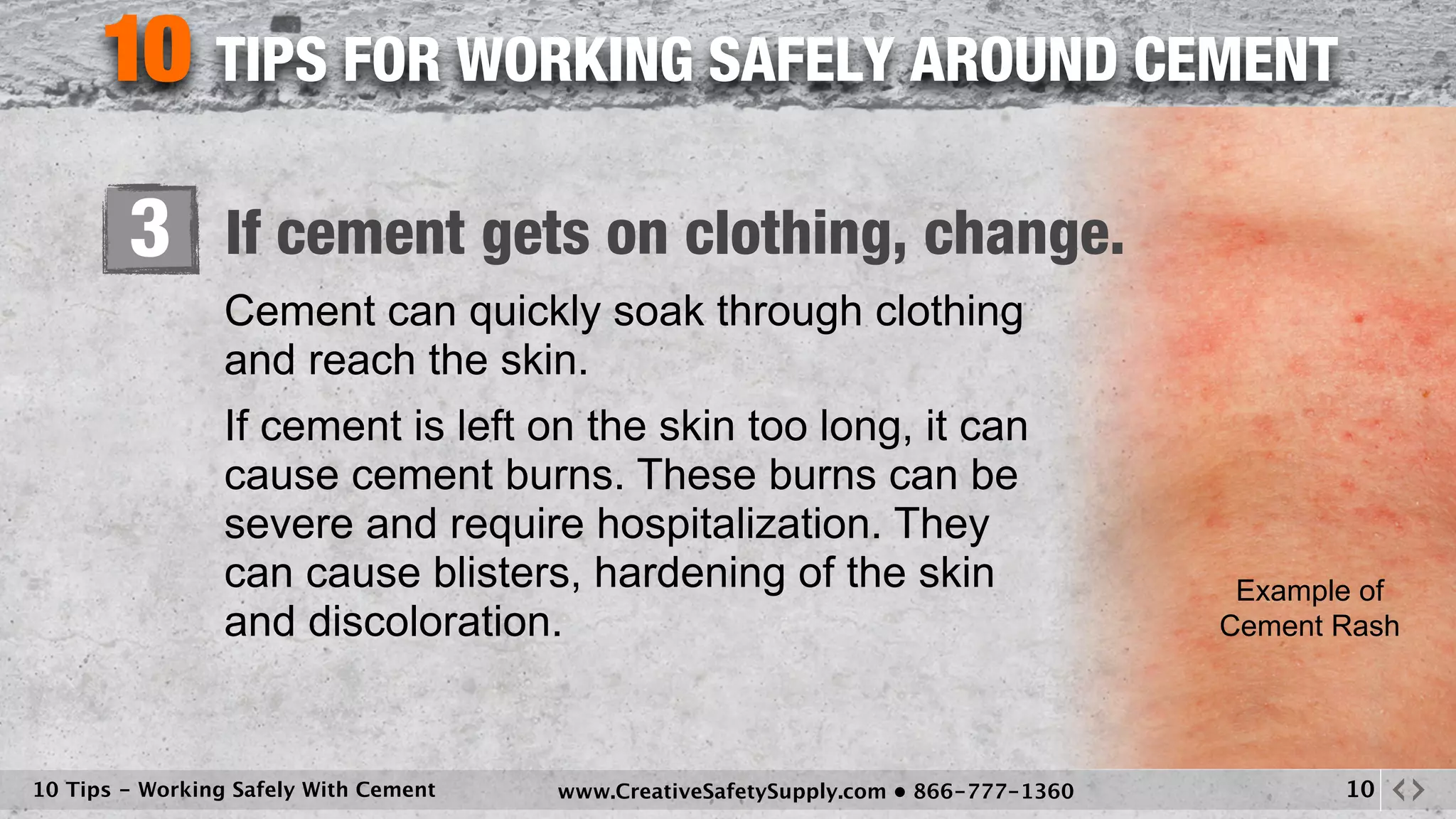 10 Tips for Working Safely Around Cement | PDF