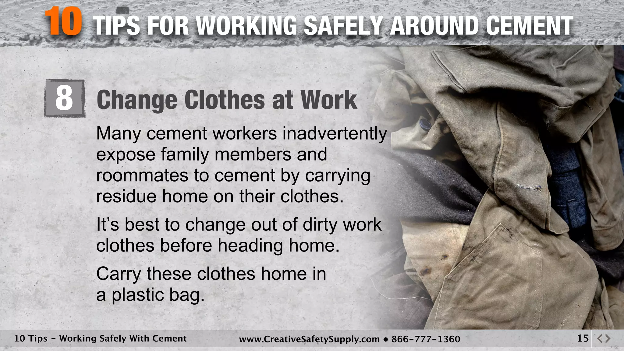 10 Tips for Working Safely Around Cement | PDF