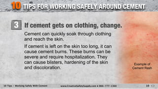 10 Tips for Working Safely Around Cement | PDF