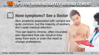 10 Tips for Working Safely Around Cement | PDF