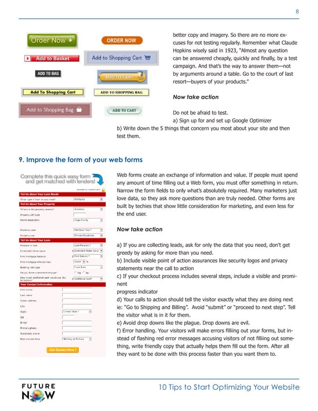 10 tips to optimize | PDF | Web Development | Internet