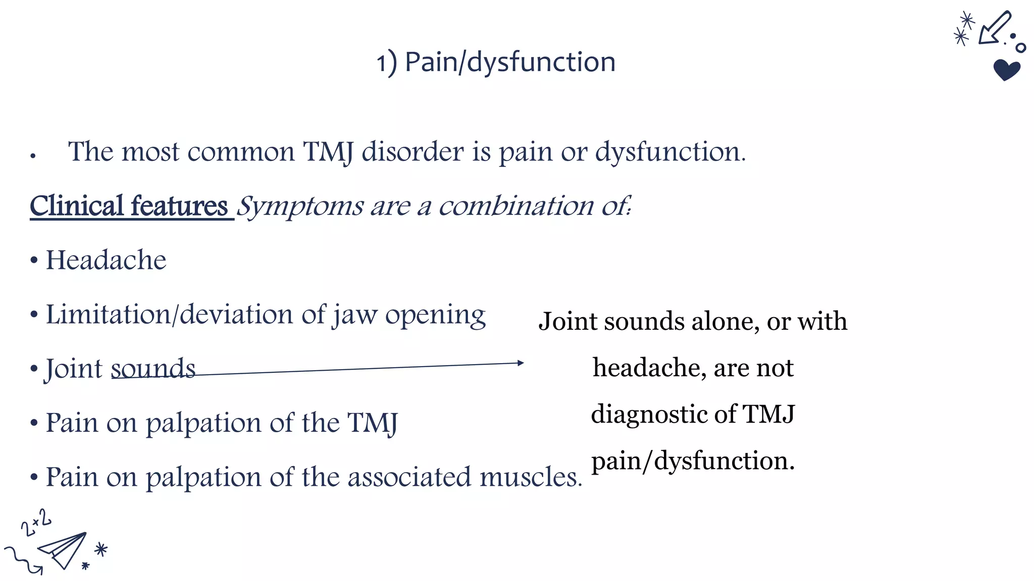 Temporomandibular joint disorders | PPTX