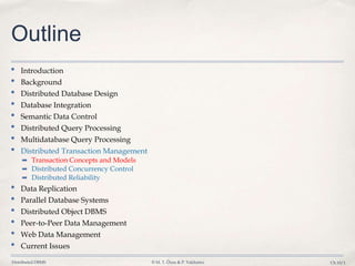 Distributed DBMS Chapter 10 Summary | PPT