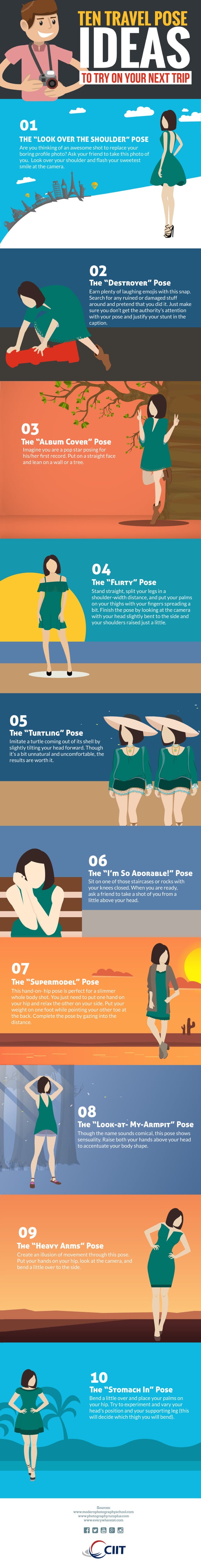 Travel Pose Ideas You Can Try on Your Next Trip [Infographic] | PDF