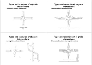 Traffic Types of intersections and interchanges | PDF