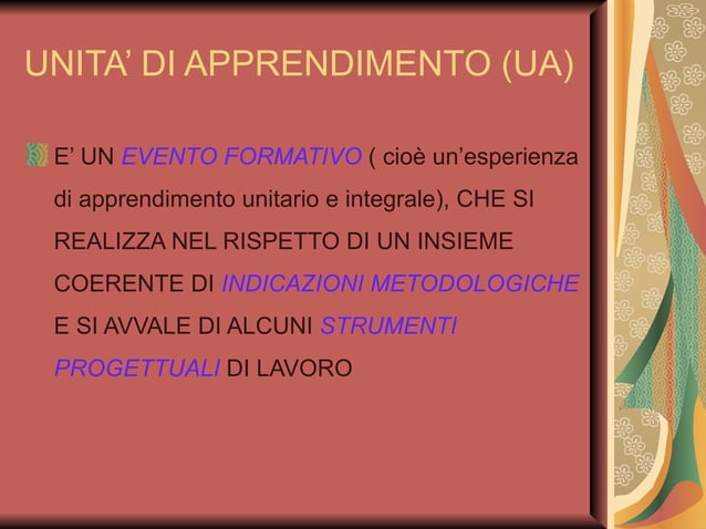 Unità di apprendimento e valutazione | PPT