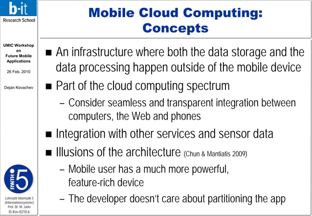 Mobile Cloud Computing Pdf