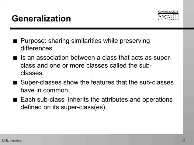 Uml Notations Used By Commonkads Ppt
