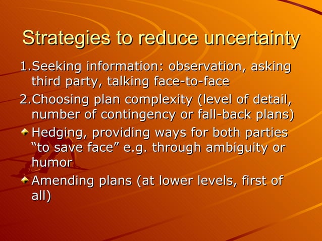 Uncertainty Reduction Theory | PPT