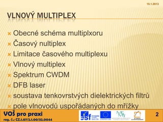 10.vlnový multiplex | PPTX