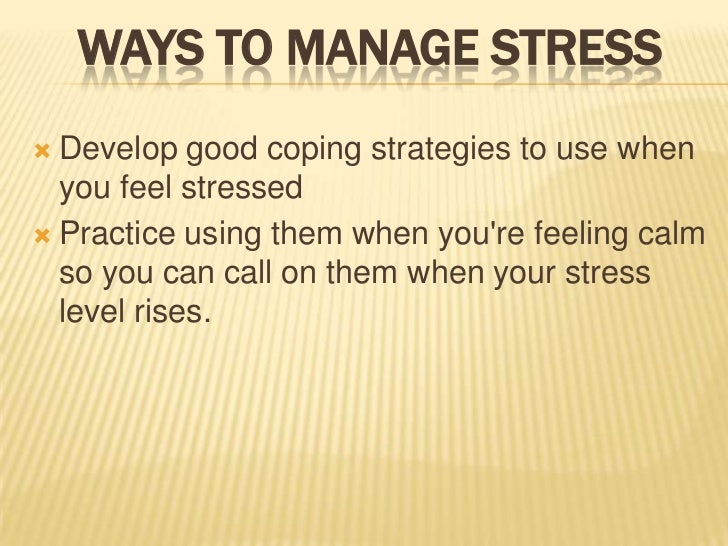 10 Ways to Manage Stress