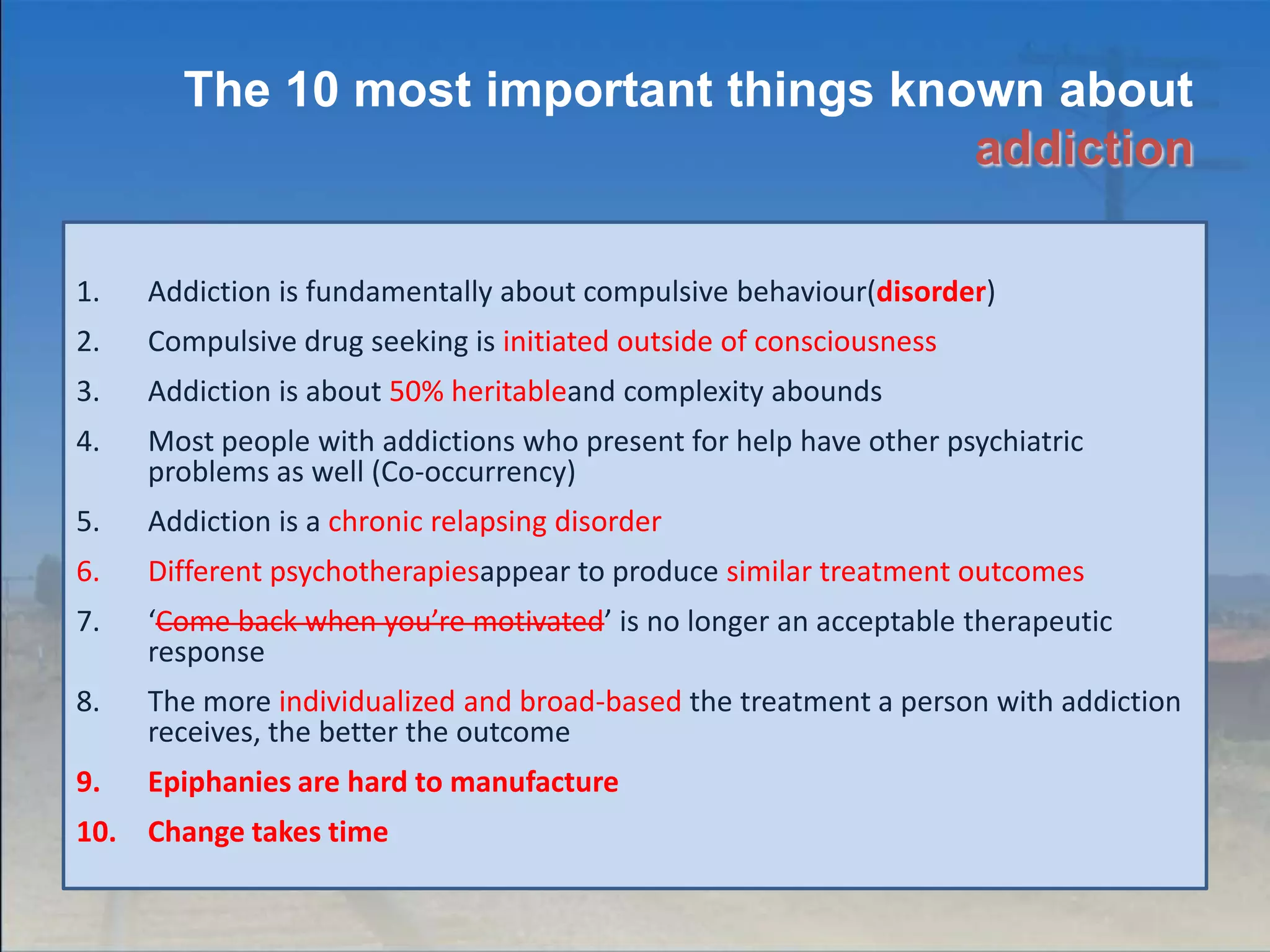 What you need to Know about addiction | PPTX