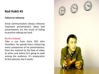 10 Worst Presentation Habits | PPT