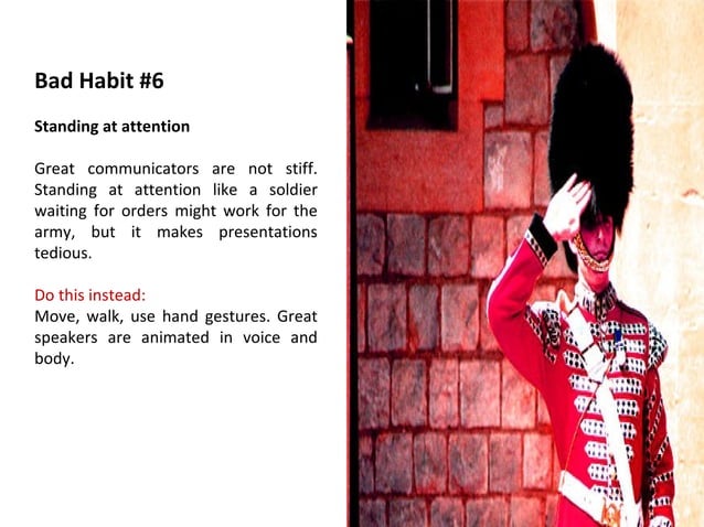 10 Worst Presentation Habits | PPT