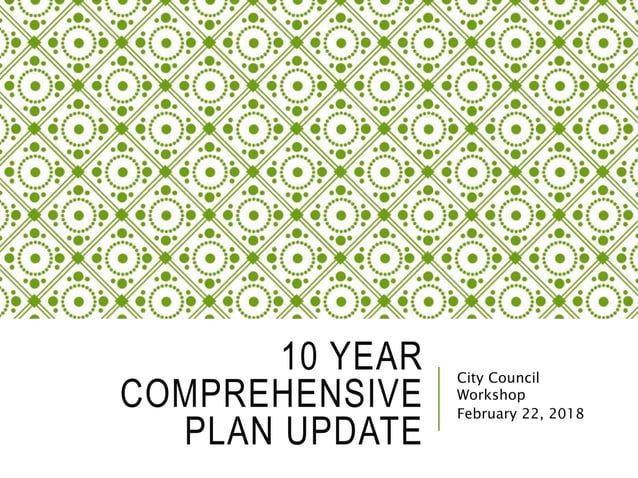 10-Year Comprehensive Plan Update | PPT