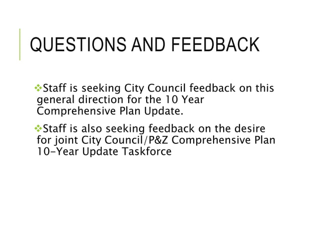 10-Year Comprehensive Plan Update | PPT