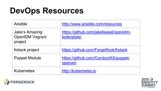 Dev Ops Geek Fest: Automating the ForgeRock Platform | PPT