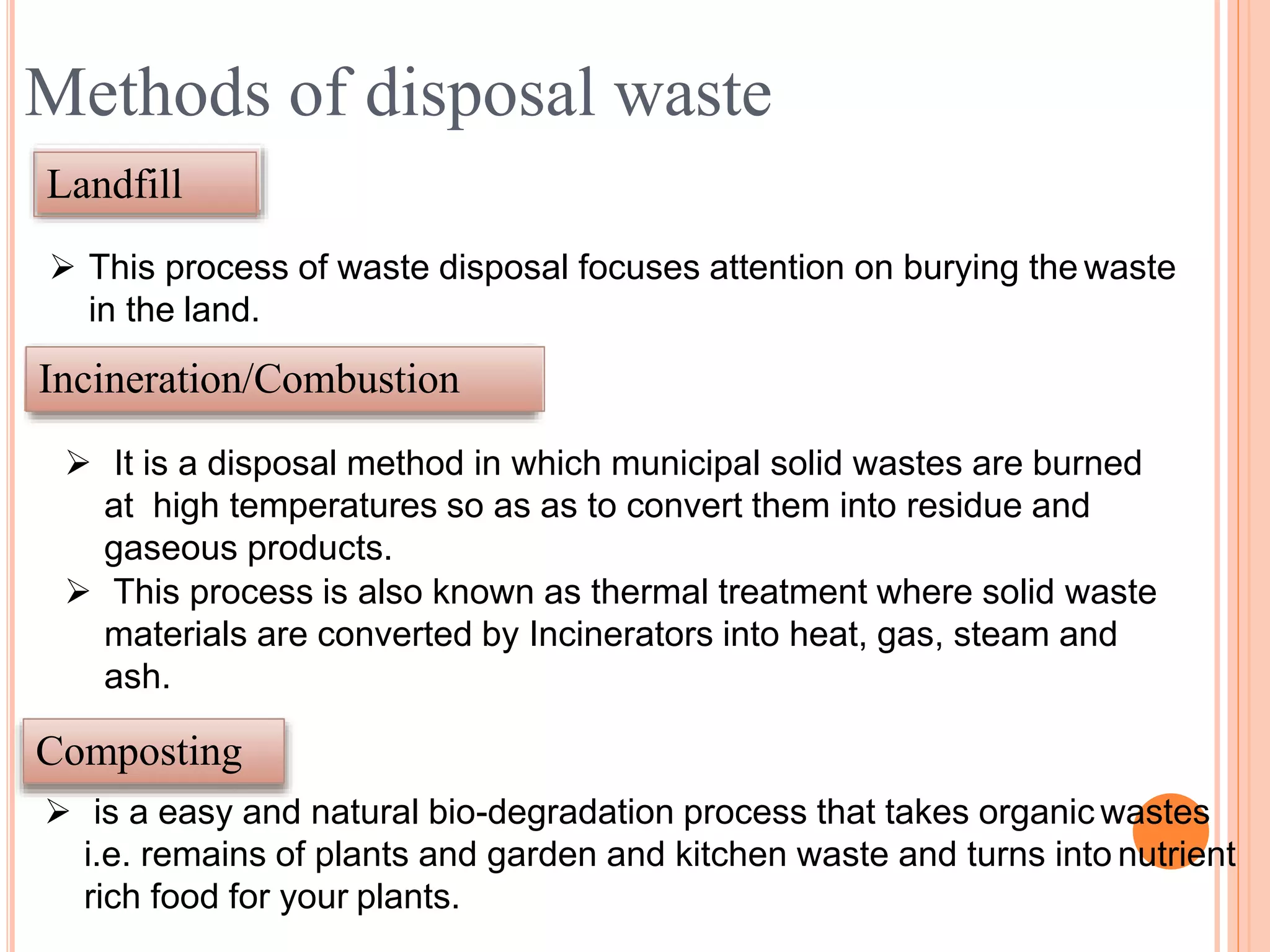 disposal of solid waste | PPT