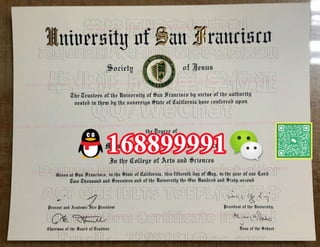University of San Francisco degree offer diploma Transcript | PDF