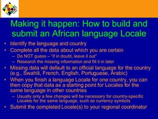 Completed Project: 100 African Language Locales | PPT