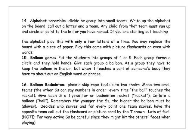 100 esl-games | PDF | Board Games and Puzzles | Games and Puzzles