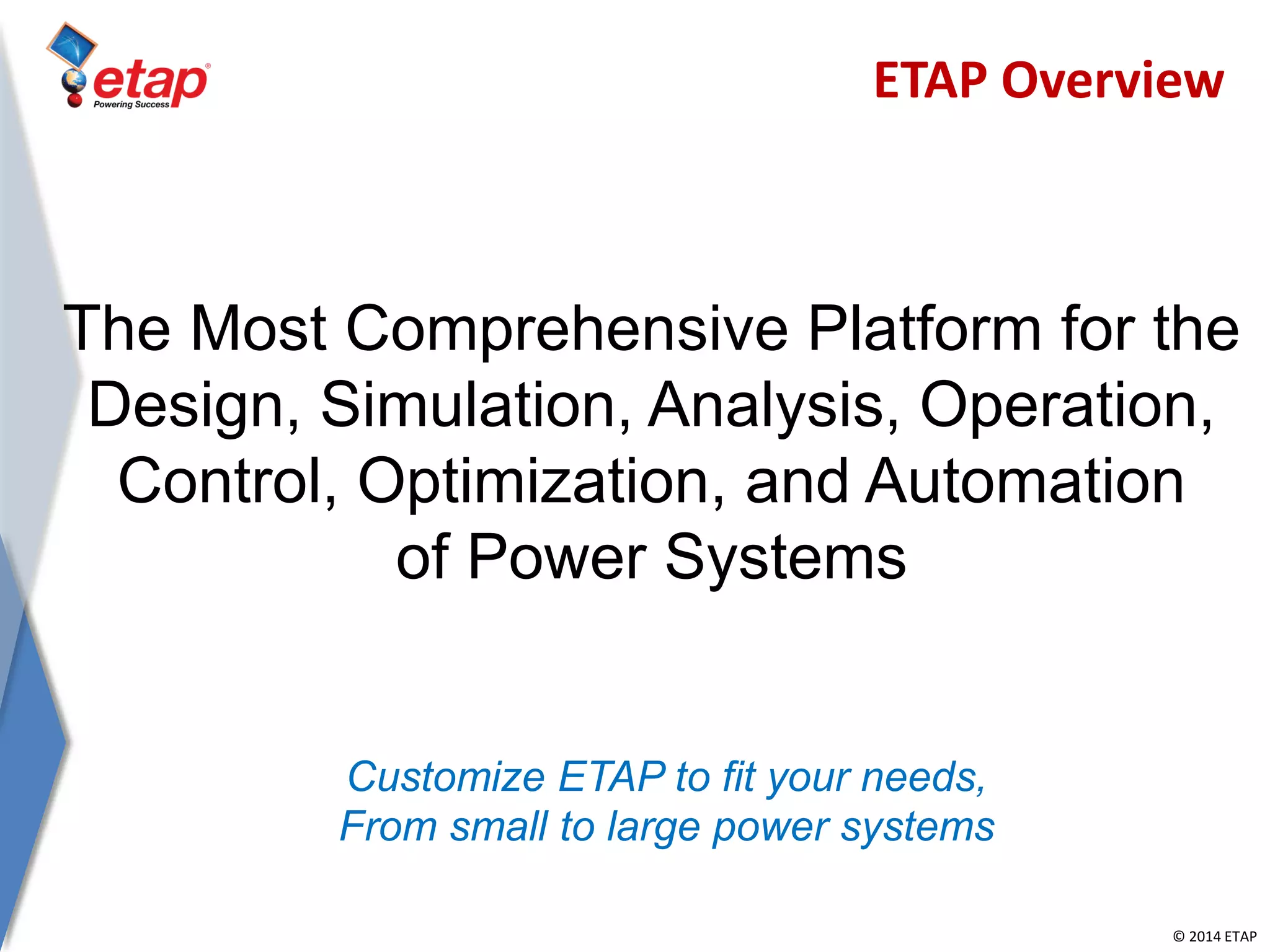 ETAP corporate overview | PDF