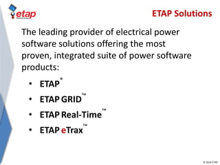 ETAP corporate overview | PDF | Computer Software and Applications ...