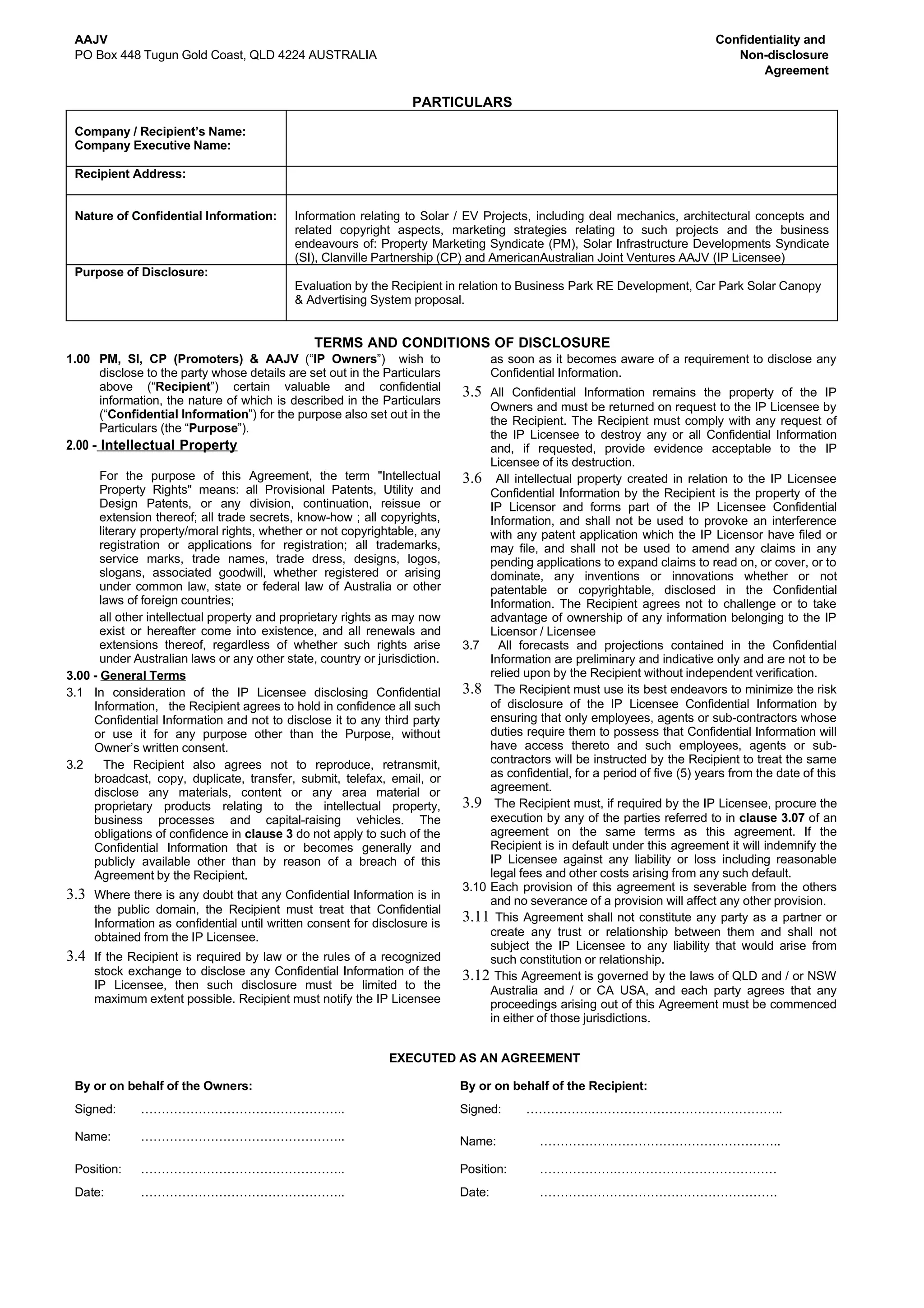 1 00 ev project nda | DOC