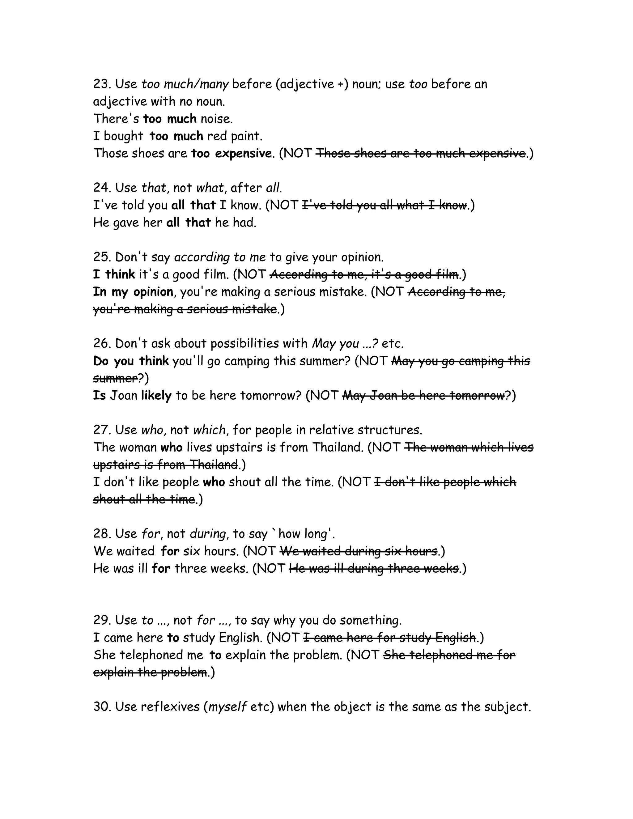 100 golden grammar rules | PDF