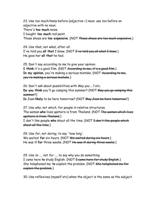 100 golden grammar rules | PDF