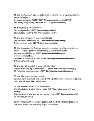 100 golden grammar rules | PDF