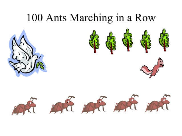 100 Hungry Ants | PPT