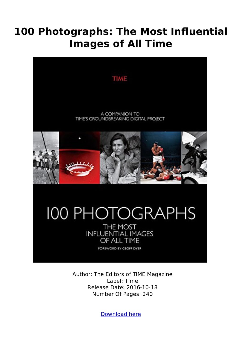 The Most Influential Images Of All Time – VFXC