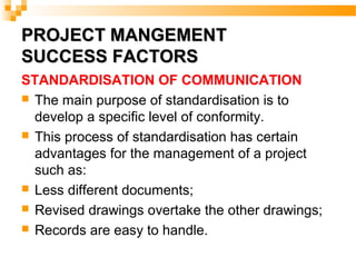 100 Project Management-Success Factor | PPT