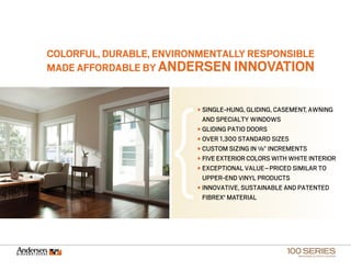 Andersen 100 Series Product Presentation | PDF