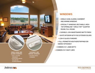 Andersen 100 Series Product Presentation | PDF
