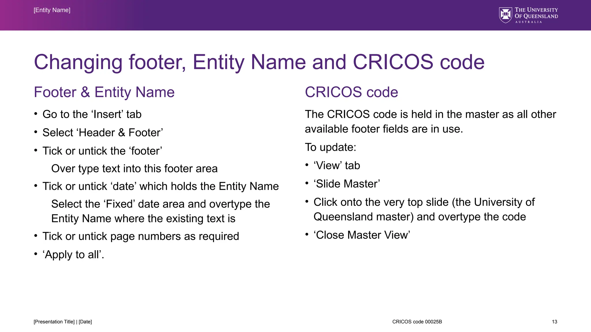 The University of Queensland Template.pptx