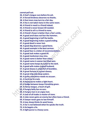 1000 english-proverbs | PDF