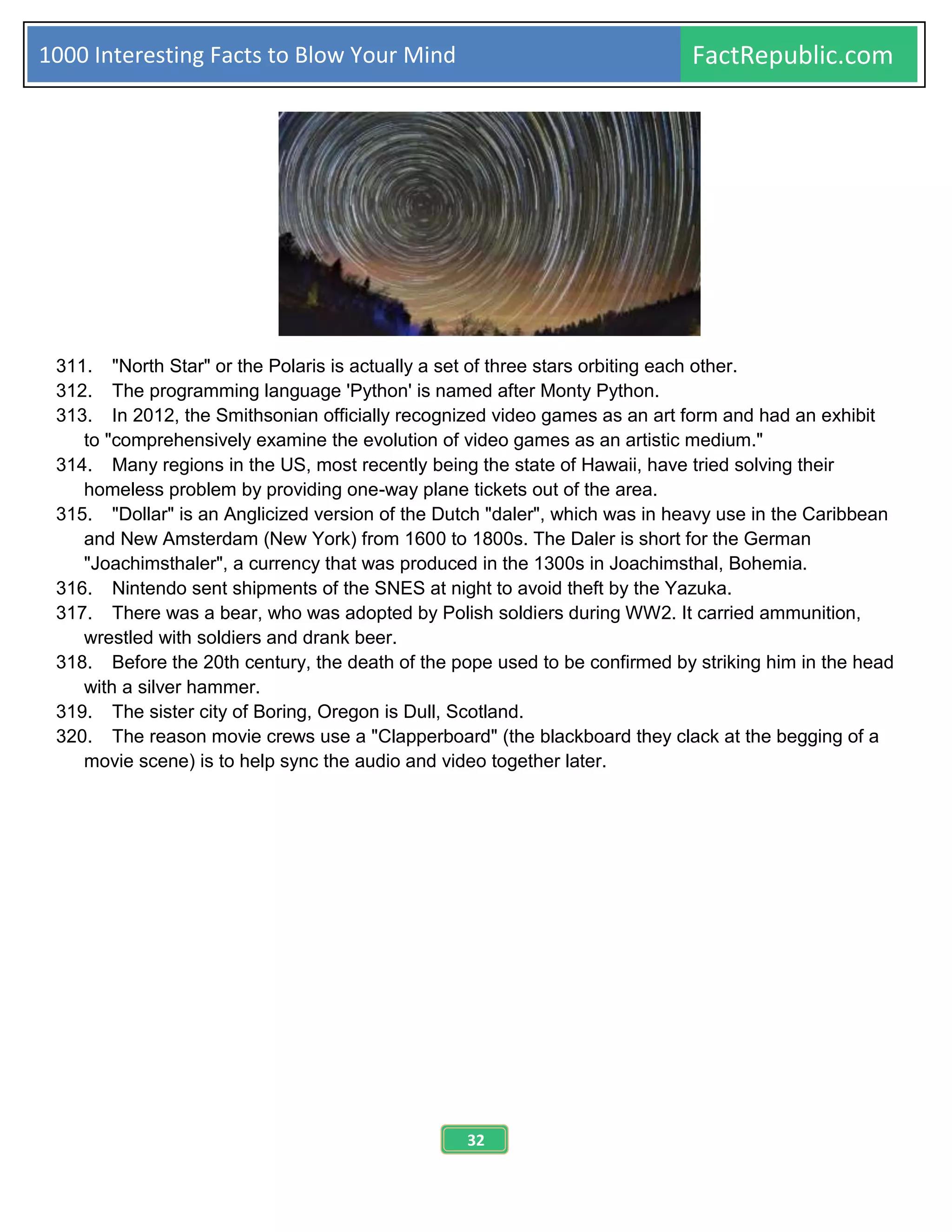 1000 interesting-facts-to-blow-your-mind | PDF